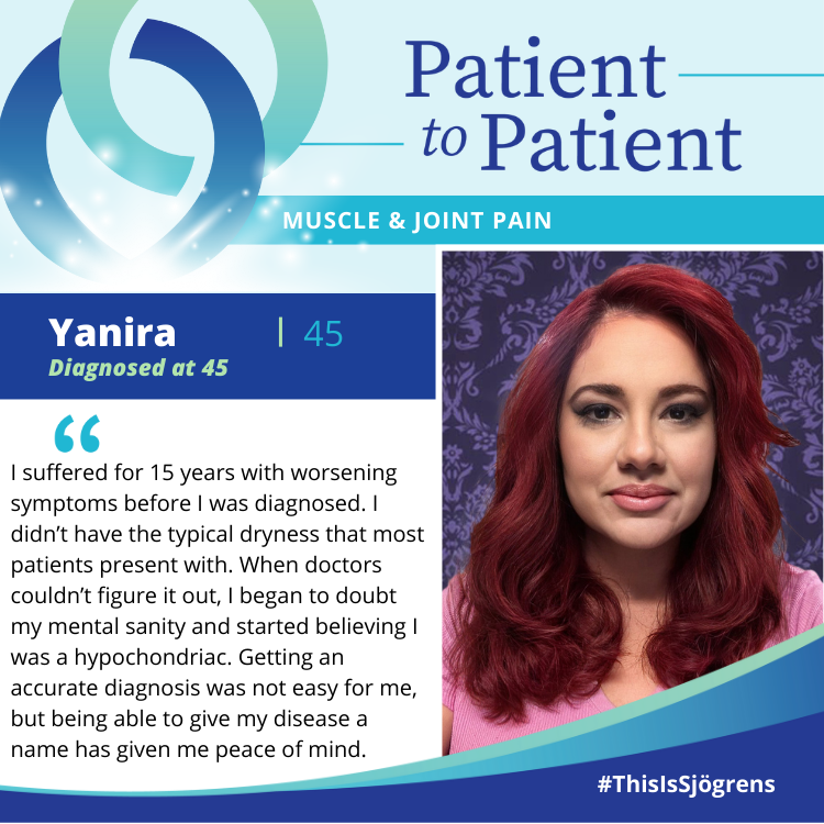 Muscle & Joint Pain, Yanira | Sjögren’s Foundation